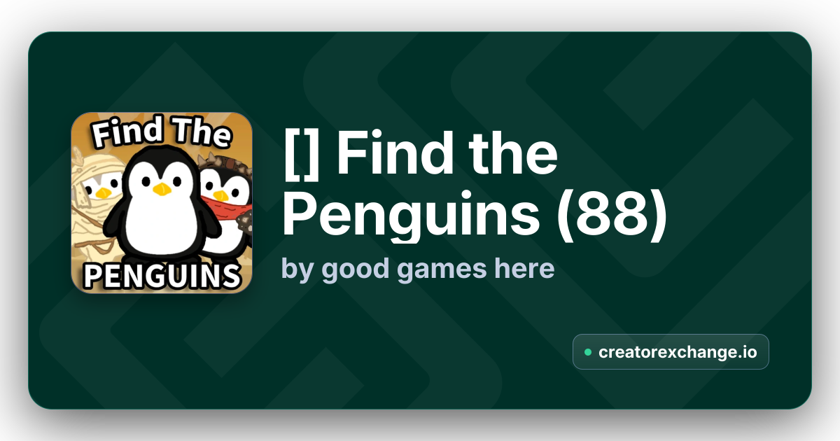 Find the Penguins (88) by good games here | Creator Exchange